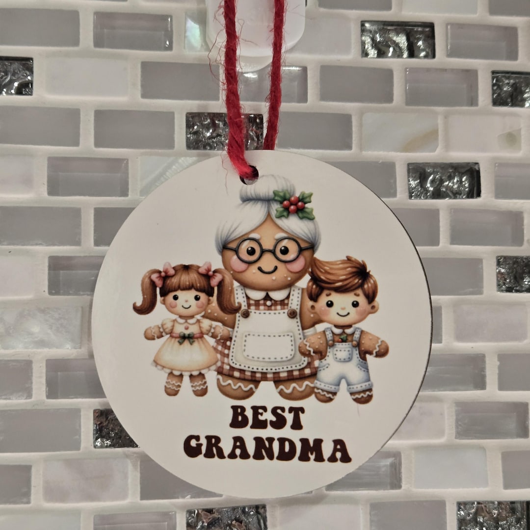 Grandma Ornament/gingerbread Grandma/personalized Grandma Ornament - Etsy