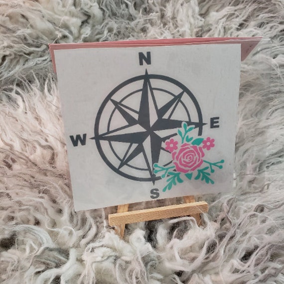 Compass Rose Vinyl Decal - Etsy