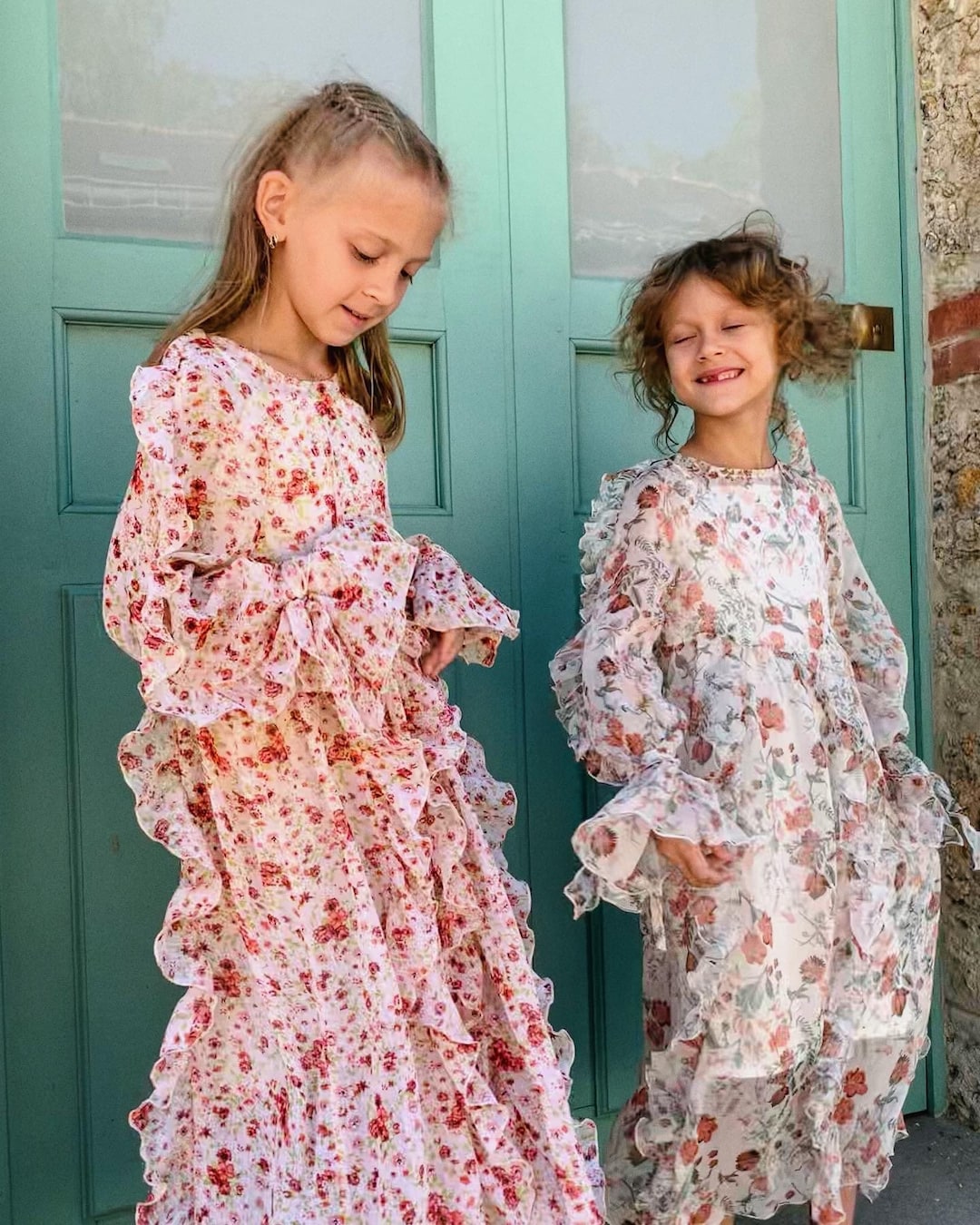 Chiffon Ruffle Dress Maxi for Girls - Etsy