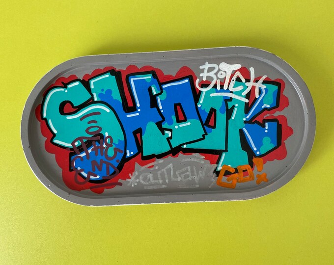Skatepark Graffiti Inspired Trinket Dish - ONE OFF - Etsy