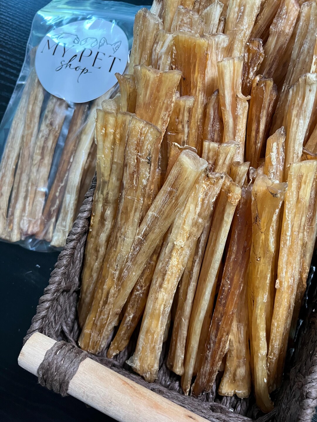 TENDON Sticks Size Small 5-6” Beef Dog Chews 2 Pk Sample, 8 Pk and 16 ...