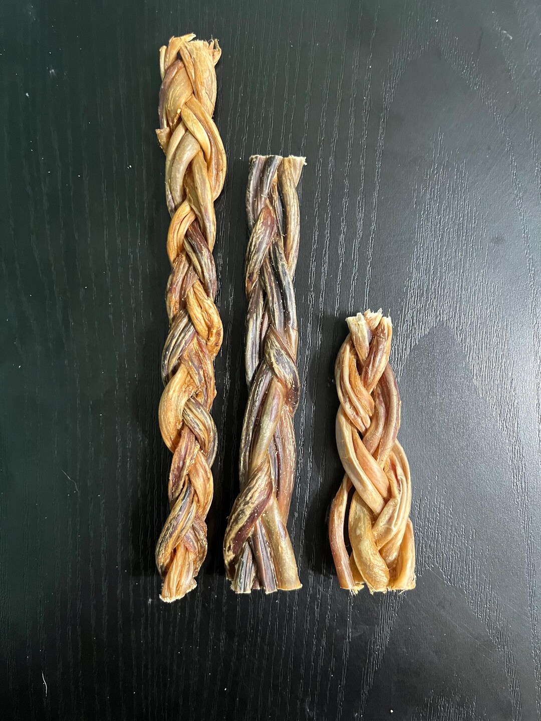 Braided Pork Pizzle Dog Chews: Long Lasting Bully Sticks 3 Sizes - Etsy