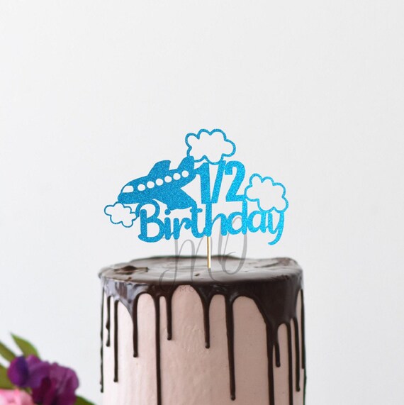 Half Birthday Cake Topper 1/2 Birthday Cake Topper Custom - Etsy