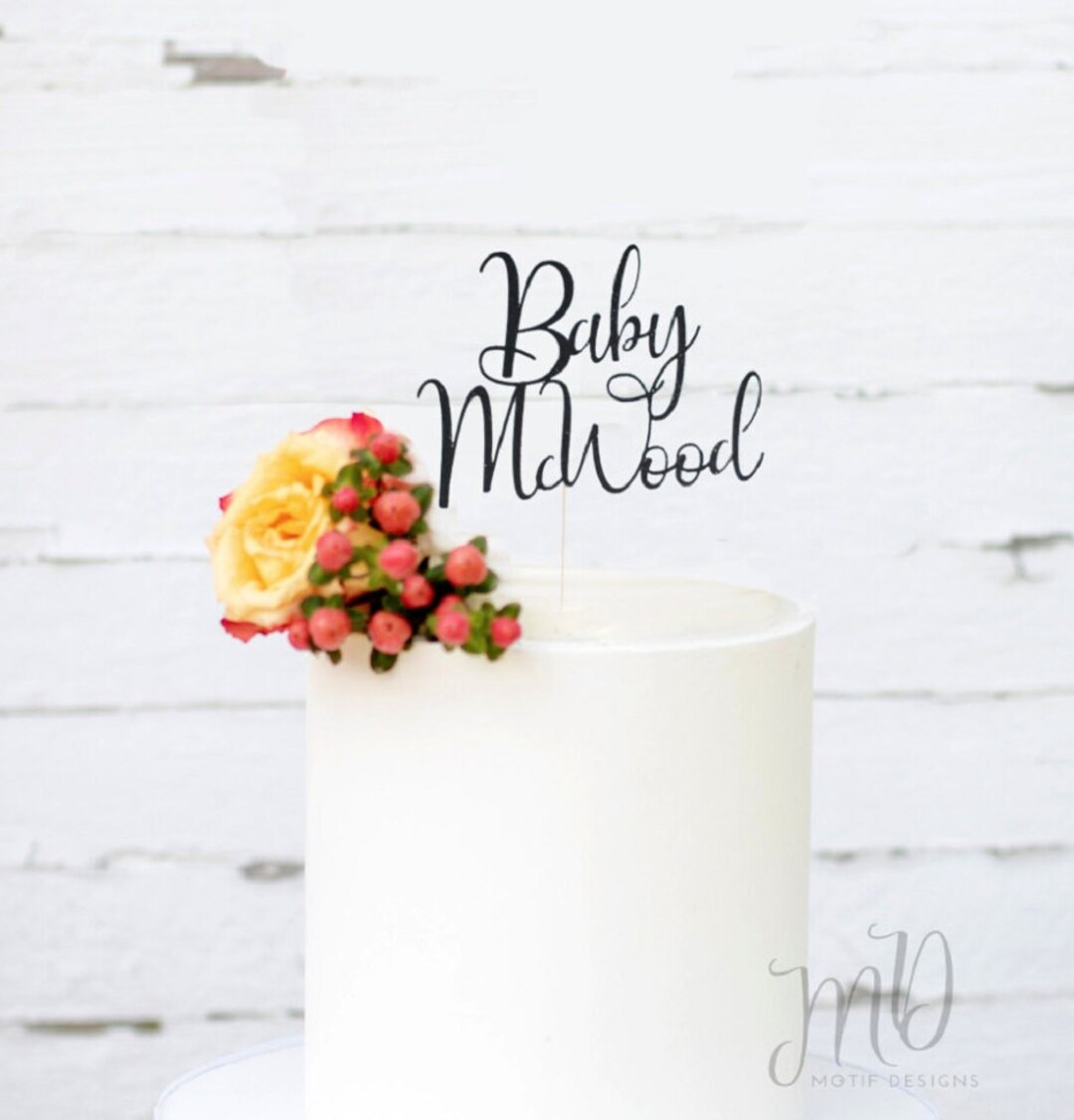Baby Name Cake Topper, Custom Cake Topper, Personalized Cake Topper ...