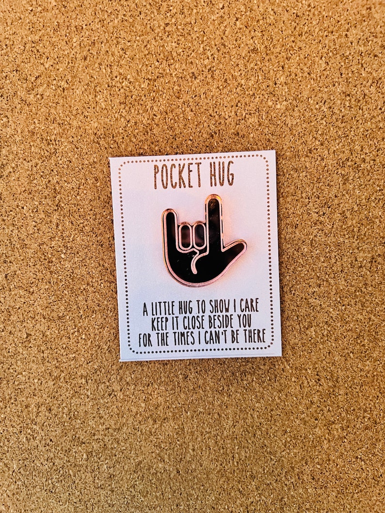 American Sign Language Pocket Hug ILY Pocket Hug ASL - Etsy