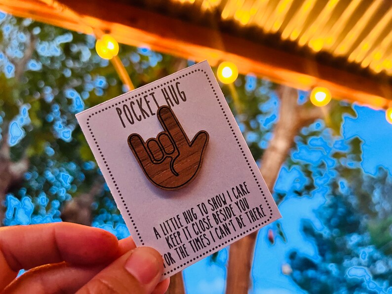 American Sign Language Pocket Hug ILY Pocket Hug ASL - Etsy