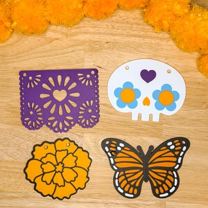 Dia De Los Muertos Garland Printed in Durable Materials Ready to ...