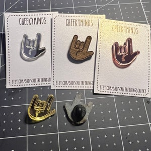 Custom Order American Sign Language Pin - Etsy