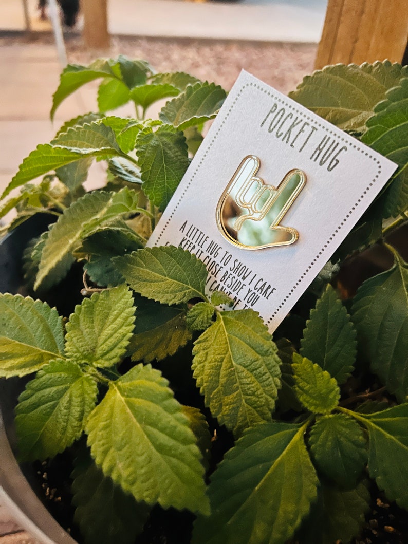 American Sign Language Pocket Hug ILY Pocket Hug ASL - Etsy