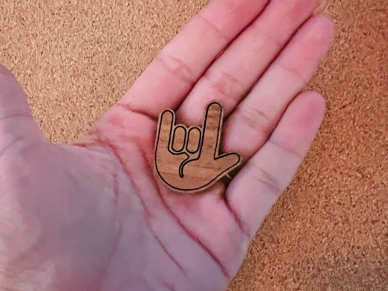 American Sign Language Pocket Hug ILY Pocket Hug ASL - Etsy