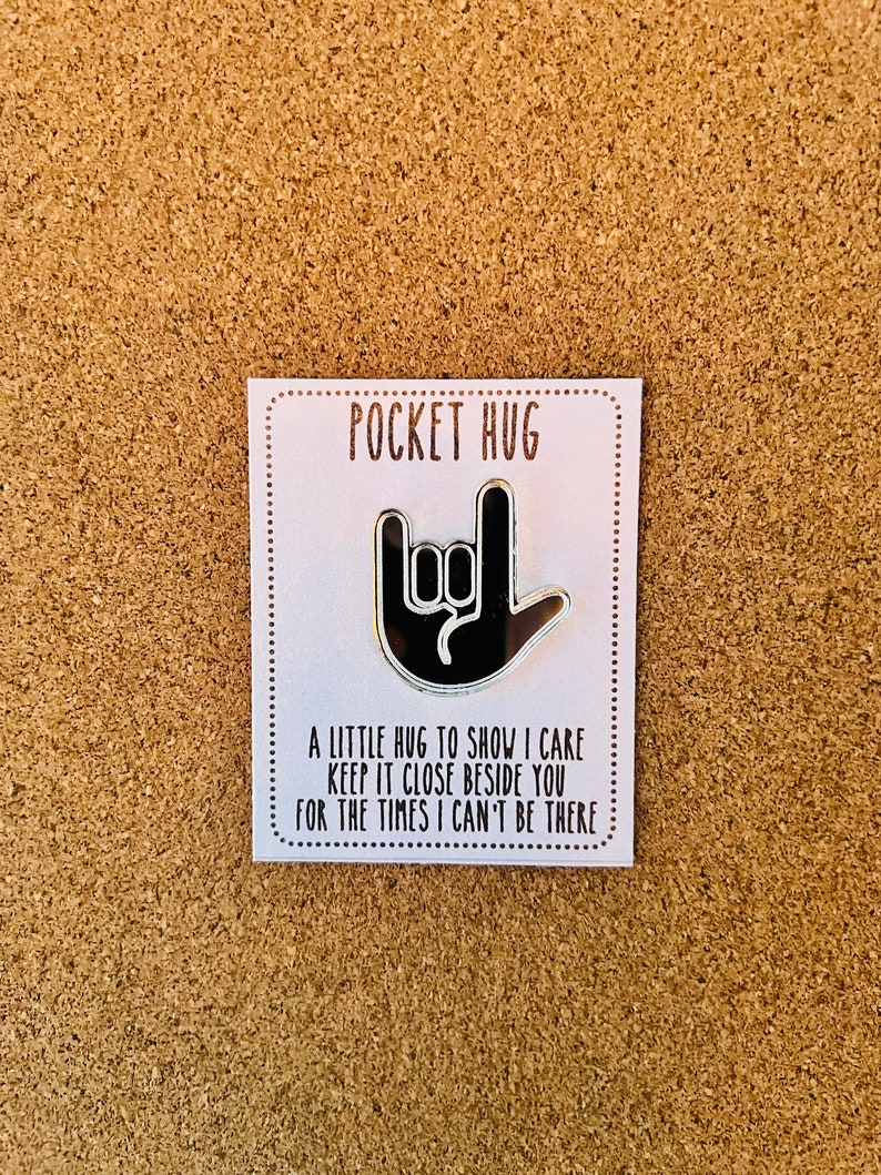 American Sign Language Pocket Hug ILY Pocket Hug ASL - Etsy