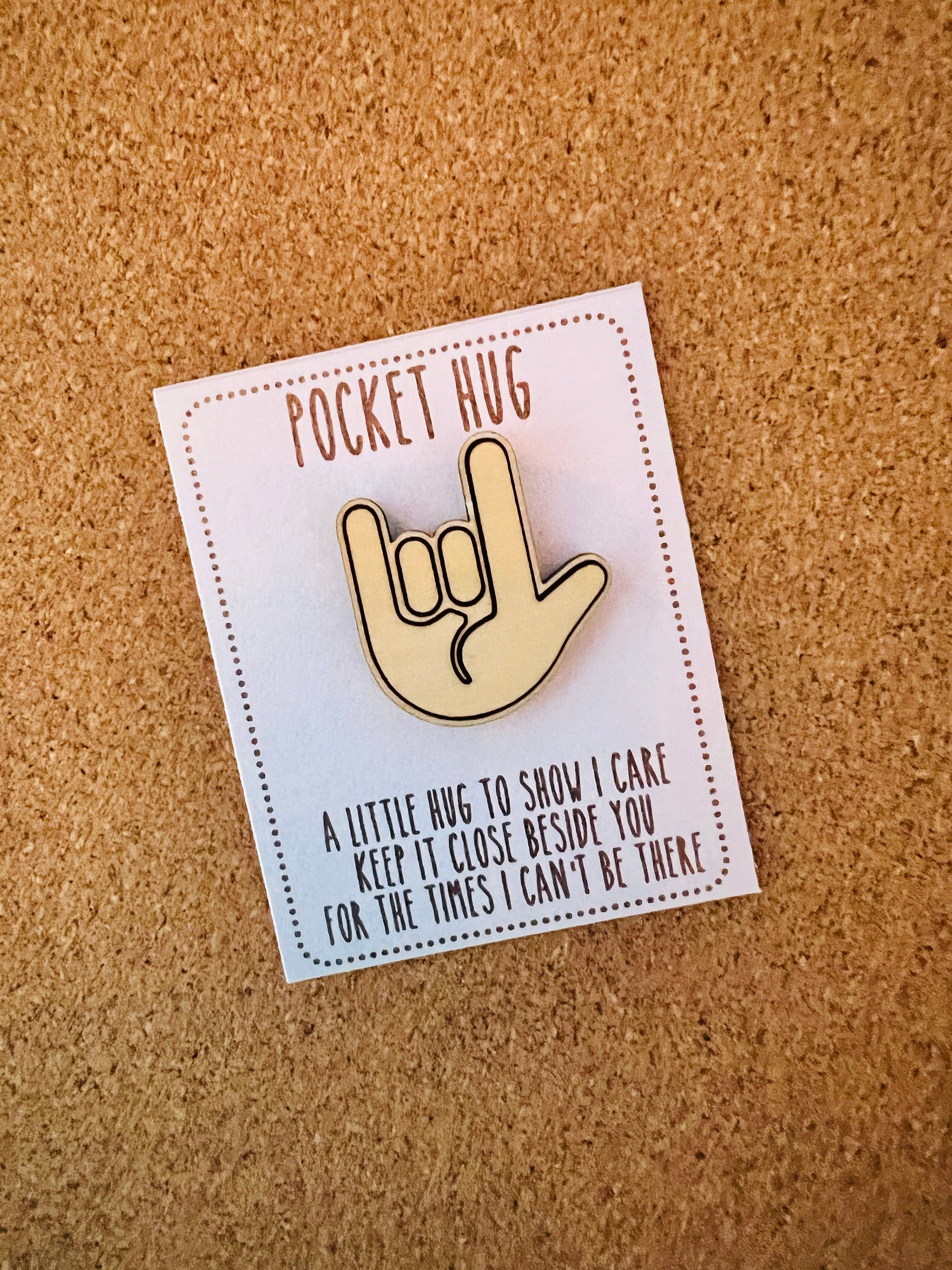 American Sign Language Pocket Hug ILY Pocket Hug ASL - Etsy