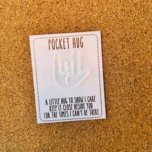 American Sign Language Pocket Hug ILY Pocket Hug ASL Pocket Hug - Etsy