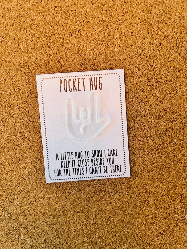 American Sign Language Pocket Hug ILY Pocket Hug ASL - Etsy