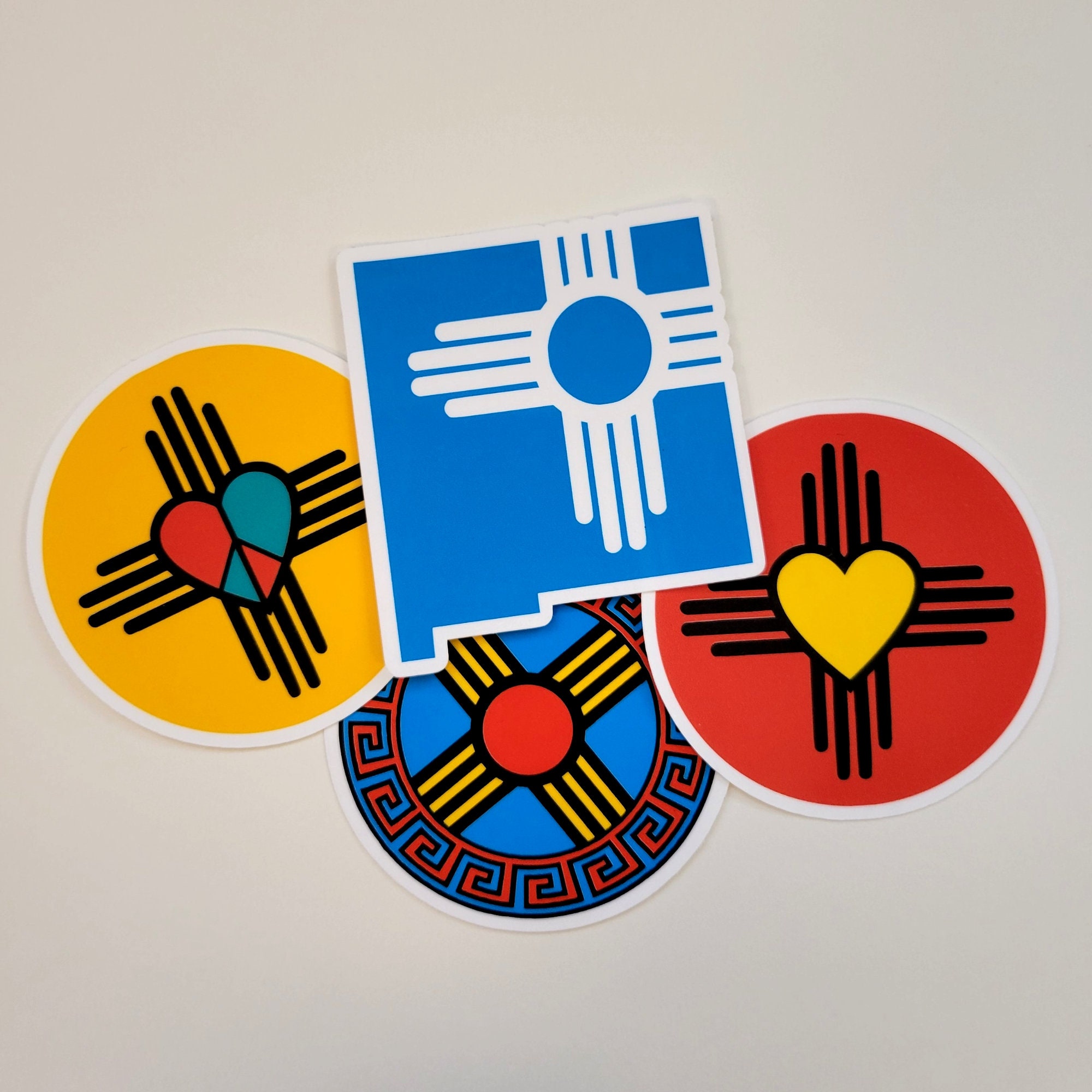 New Mexico Zia Sticker Pack New Mexico Vinyl Stickers New - Etsy