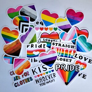 Pride Sticker Pack, LGBTQ Sticker Pack, Rainbow Stickers, Pride Laptop ...