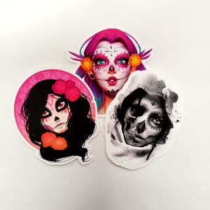 Dia De Los Muertos Stickers, Dia De Los Muertos, Day of the Dead ...