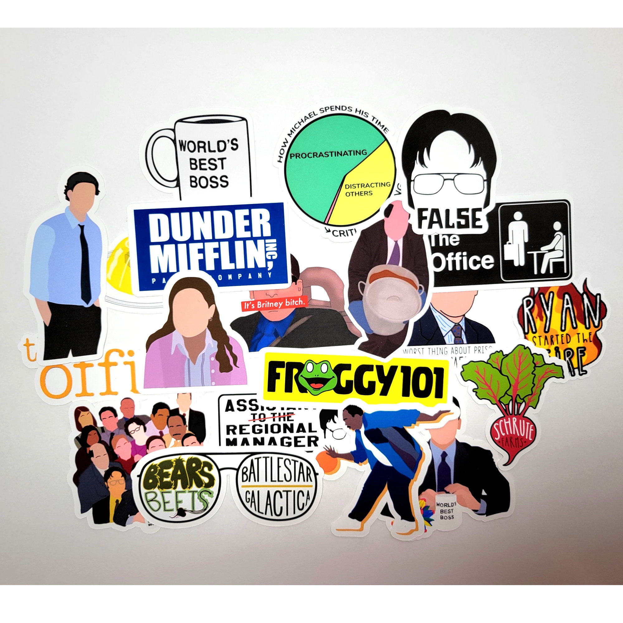 The Office Stickers, the Office Tv Show, the Office Gifts, Lap Top ...