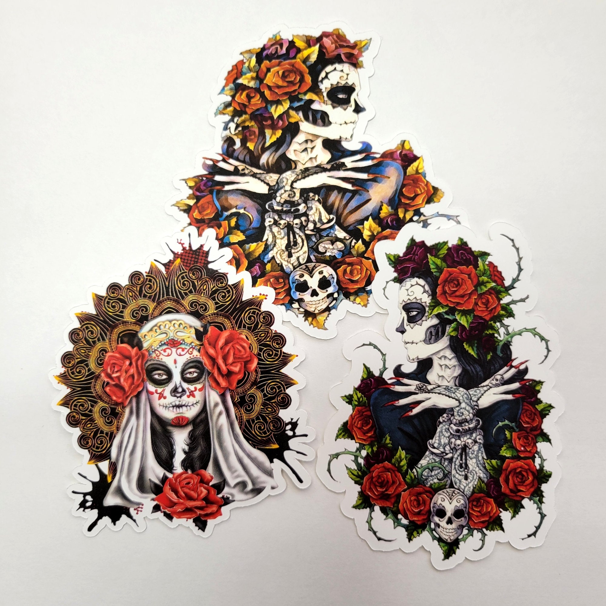 Dia De Los Muertos Stickers, Dia De Los Muertos, Day of the Dead ...