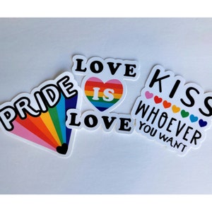 Pride Sticker Pack, LGBTQ Sticker Pack, Rainbow Stickers, Pride Laptop ...