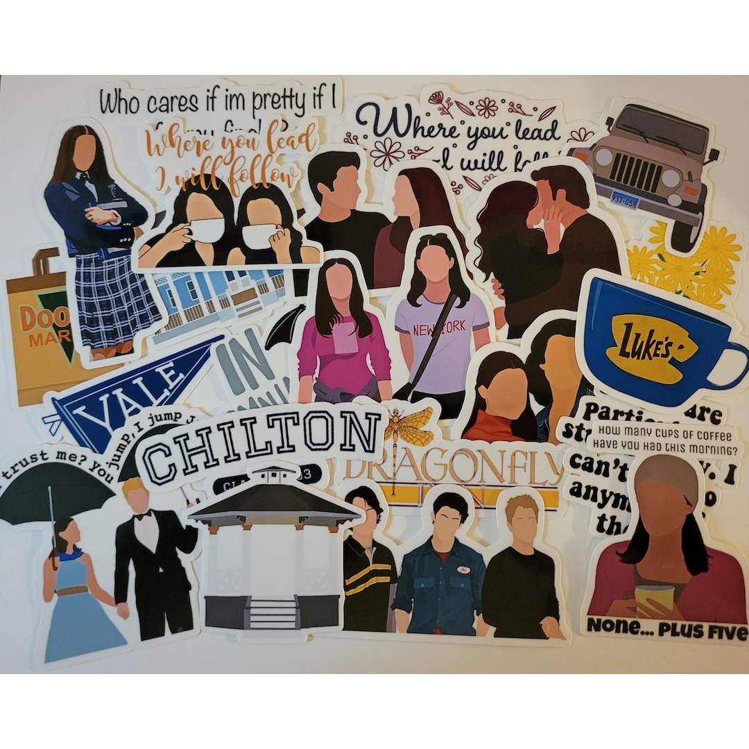 Gilmore Girls Sticker Pack, Gilmore Series Stickers, Rory Gilmore ...