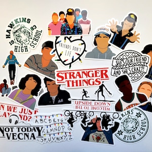 Stranger Things TV Series Sticker Pack, 20 Sticker Pack, Stickers ...