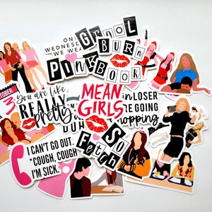 Mean Girls Sticker Pack, Mean Girls Movie, 20 Sticker Pack, Mean Girls ...