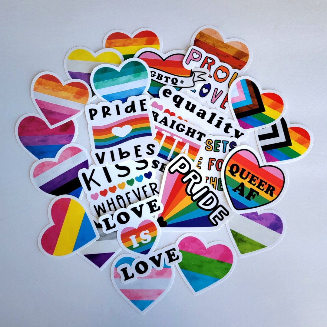 Pride Sticker Pack, LGBTQ Sticker Pack, Rainbow Stickers, Pride Laptop ...