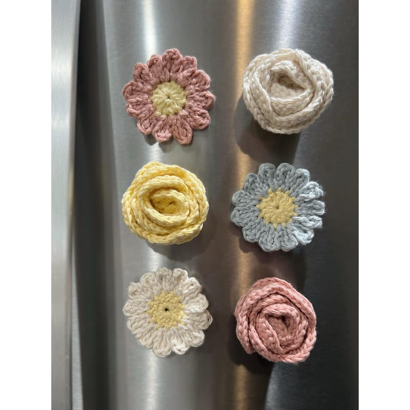 Crocheted Magnets - Etsy