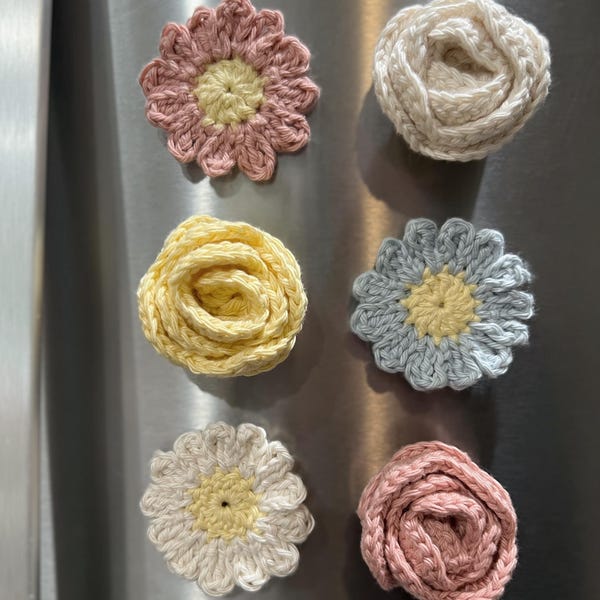 Crocheted Magnets - Etsy