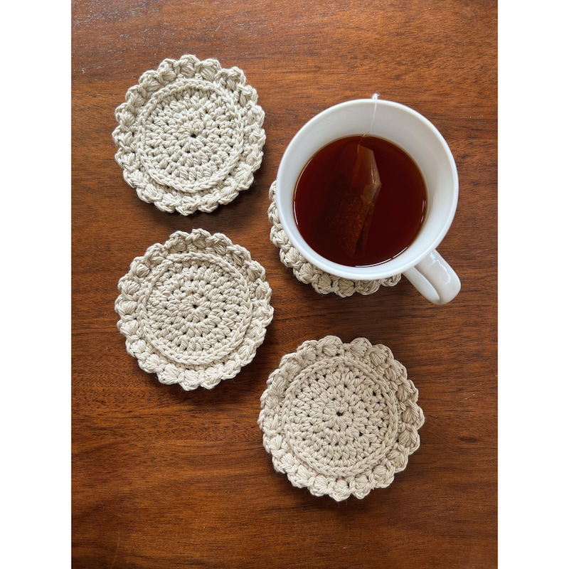 Crochet Coaster Set - Etsy