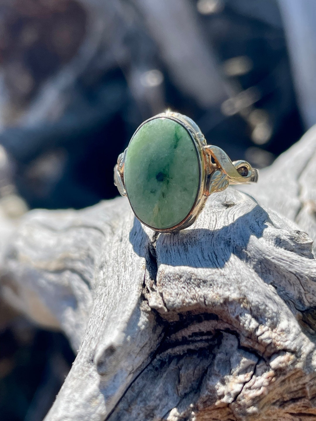Vintage Gold Filled Clark & Coombs Ring With Jade Cabochon - Etsy