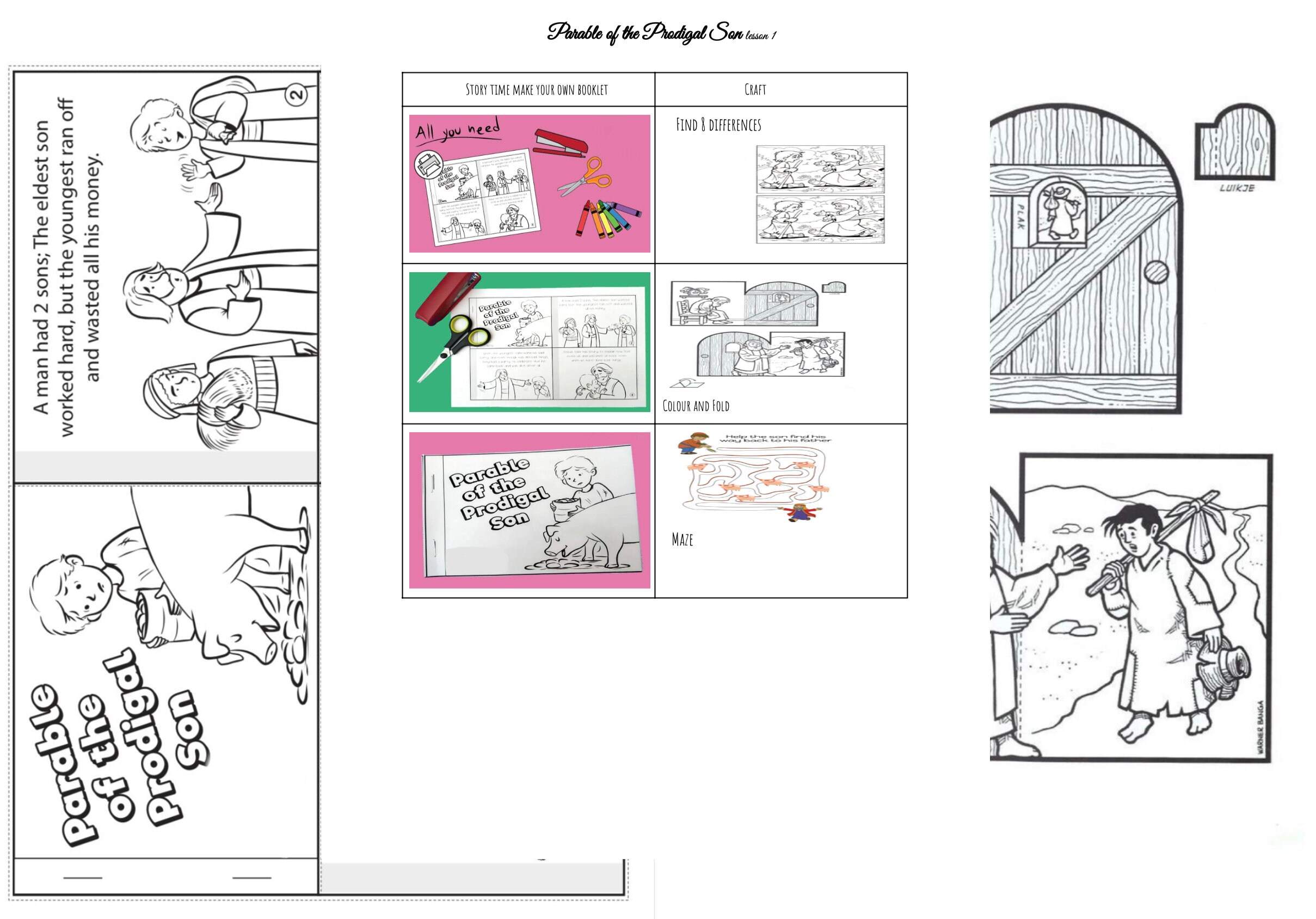 Parable of the Prodigal Son the Good Samaritan Complete Sunday School ...