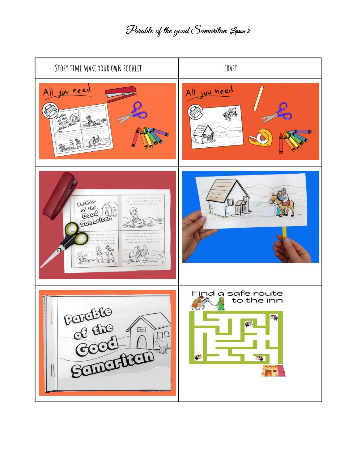 Parable of the Prodigal Son the Good Samaritan Complete Sunday School ...