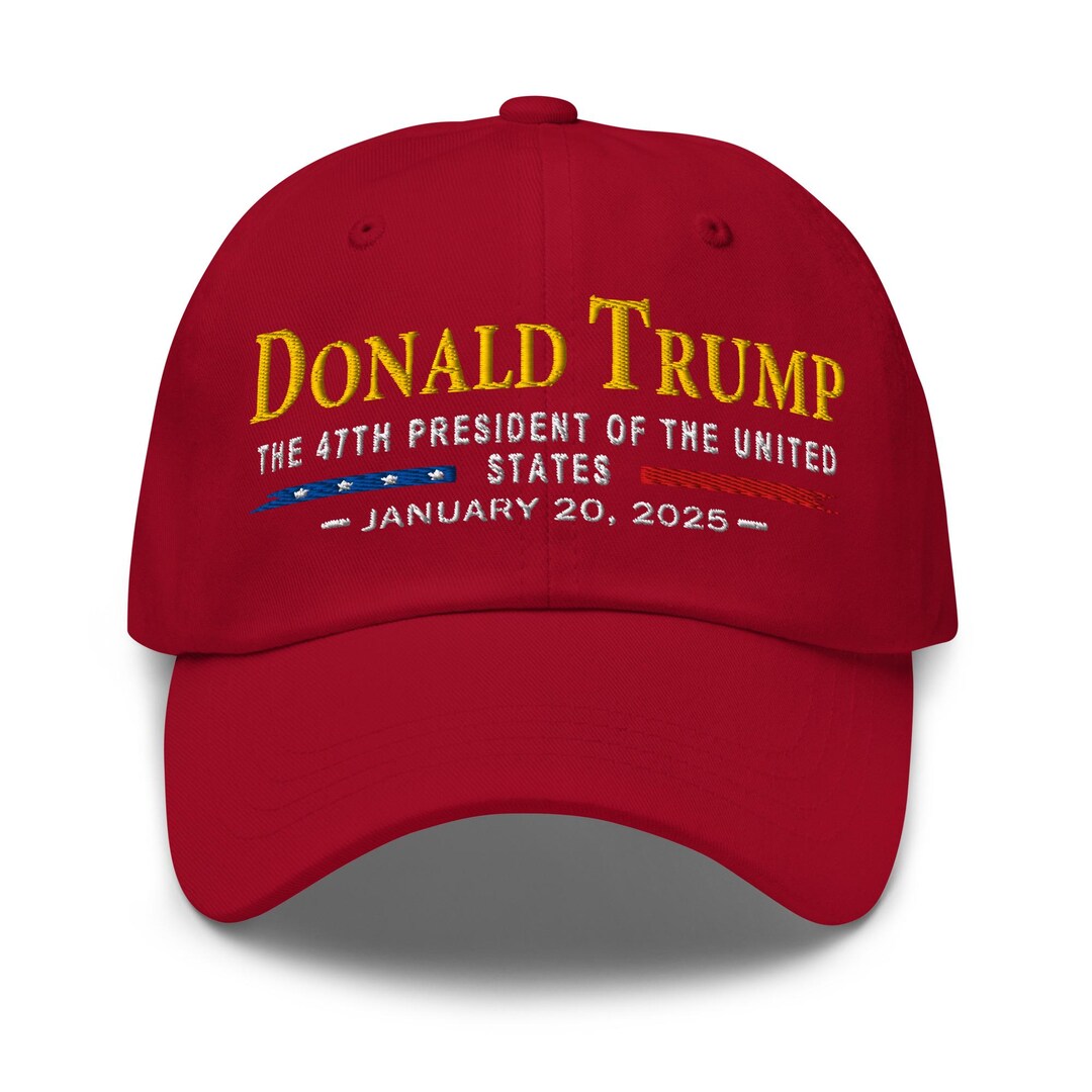 47th President Trump Inauguration Day Cap Embroidery Hat 01.20.2025 ...