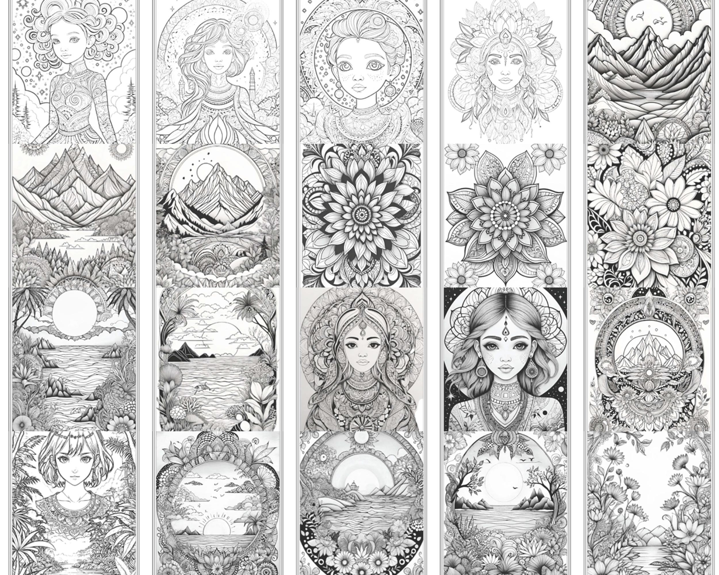 20 Serenity Coloring Pages-relaxing Coloring Pages-beautiful Scenery ...