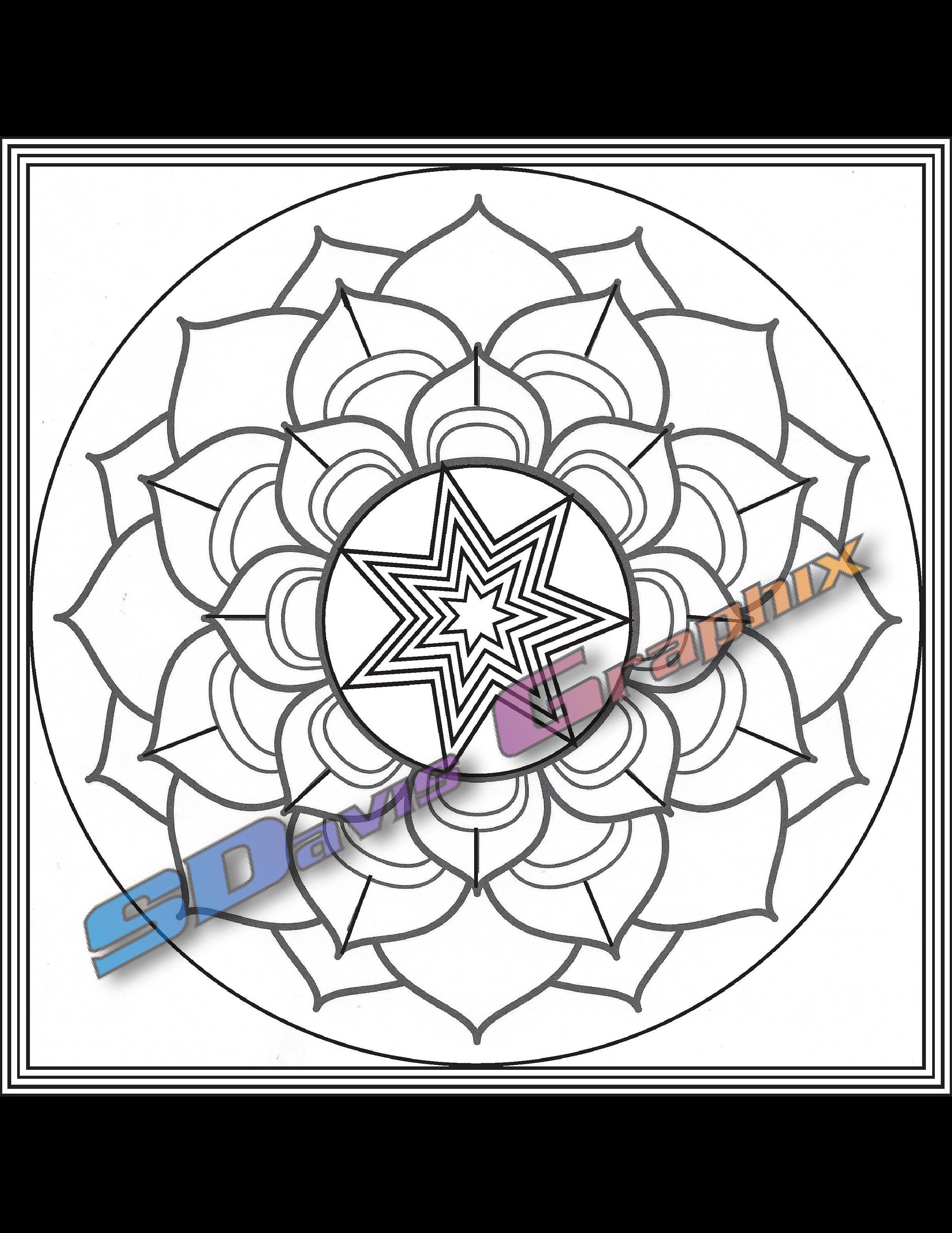 Printable Mandala Patterns - Mandala Coloring Pages - 30 Mandala Pages ...