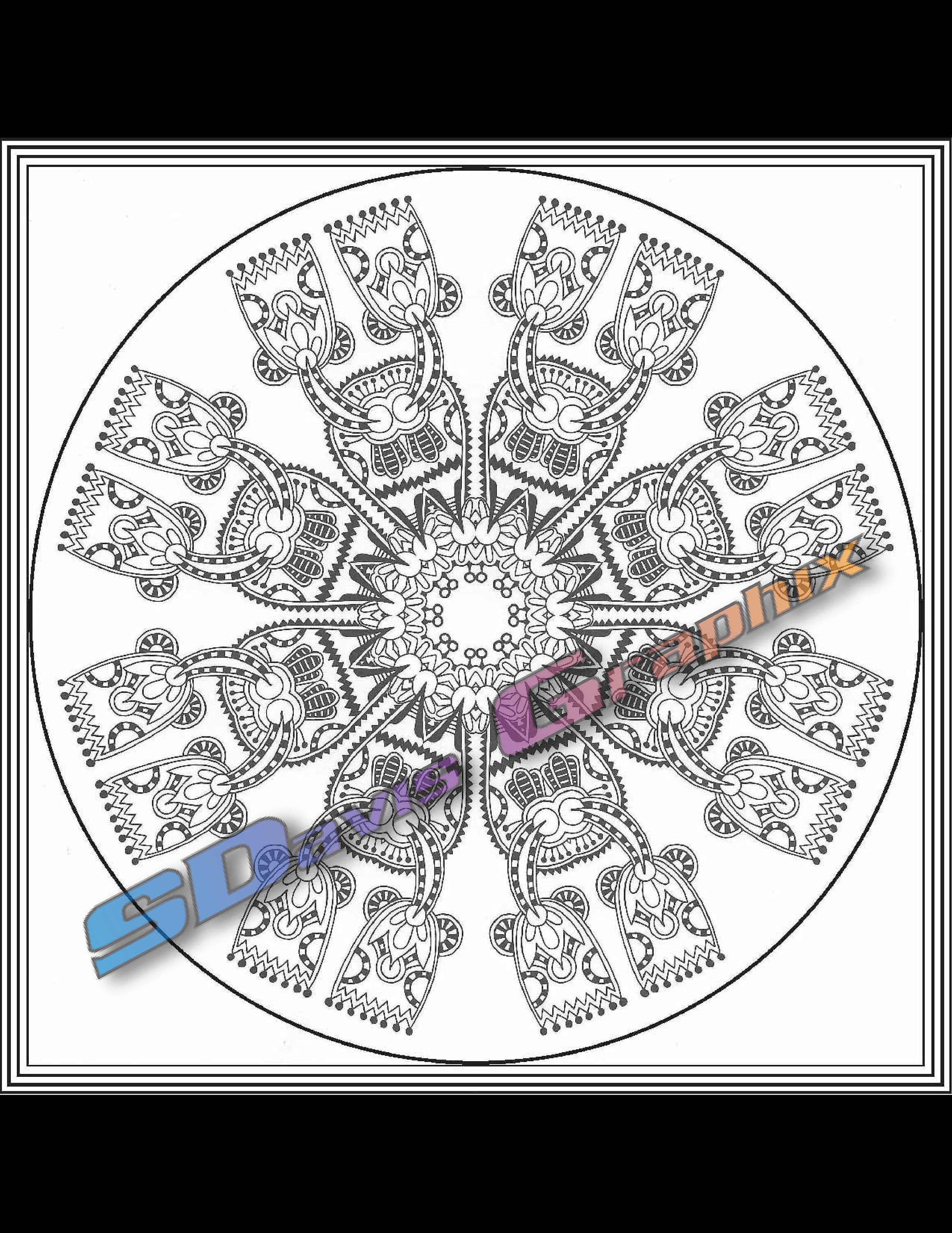 Printable Mandala Patterns - Mandala Coloring Pages - 30 Mandala Pages ...