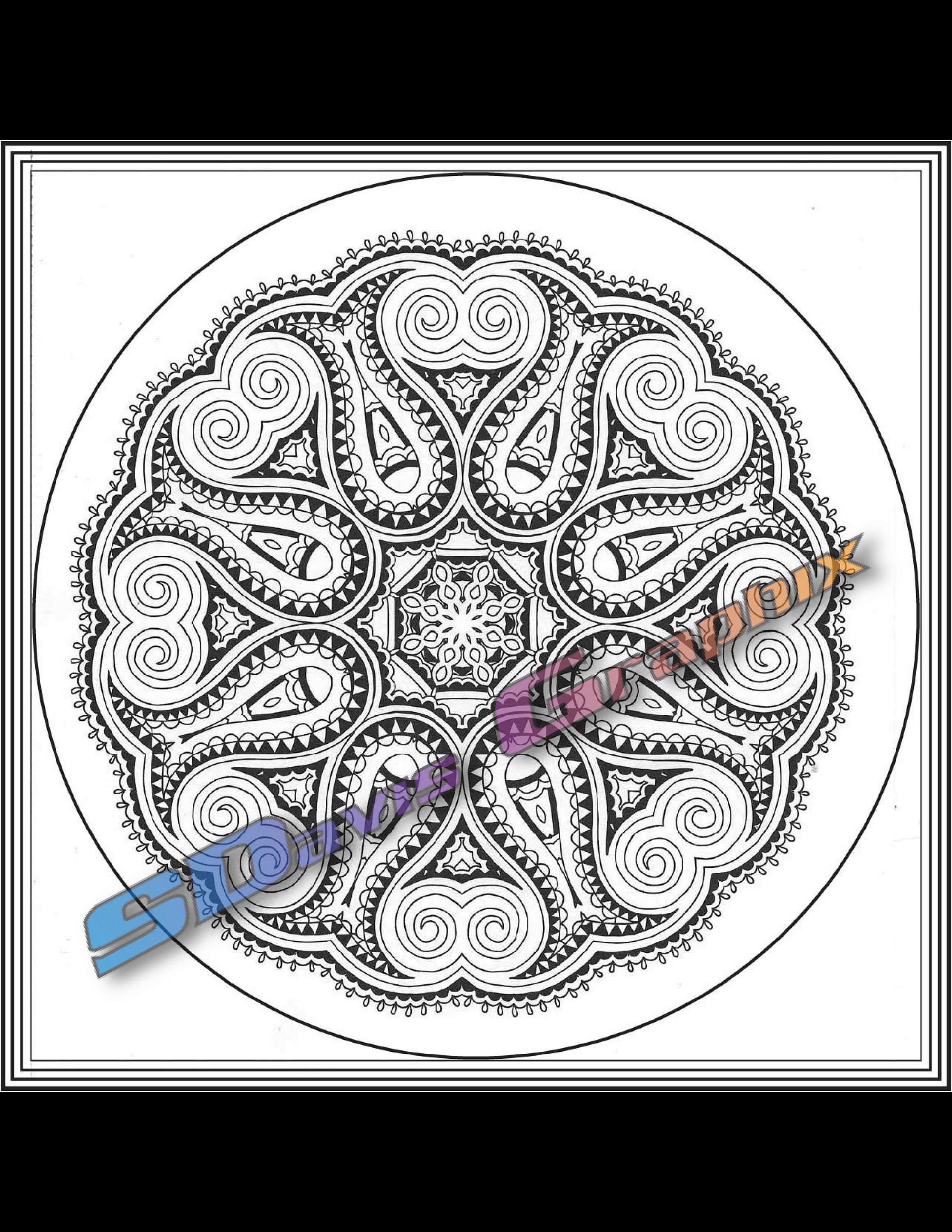 Printable Mandala Patterns - Mandala Coloring Pages - 30 Mandala Pages ...