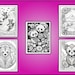 Printable Coloring Pages 40 Zentangle Style Teddy Bears Instant ...