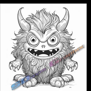 Printable Coloring Pages - Adorable Mini Monsters + Cute Creatures ...