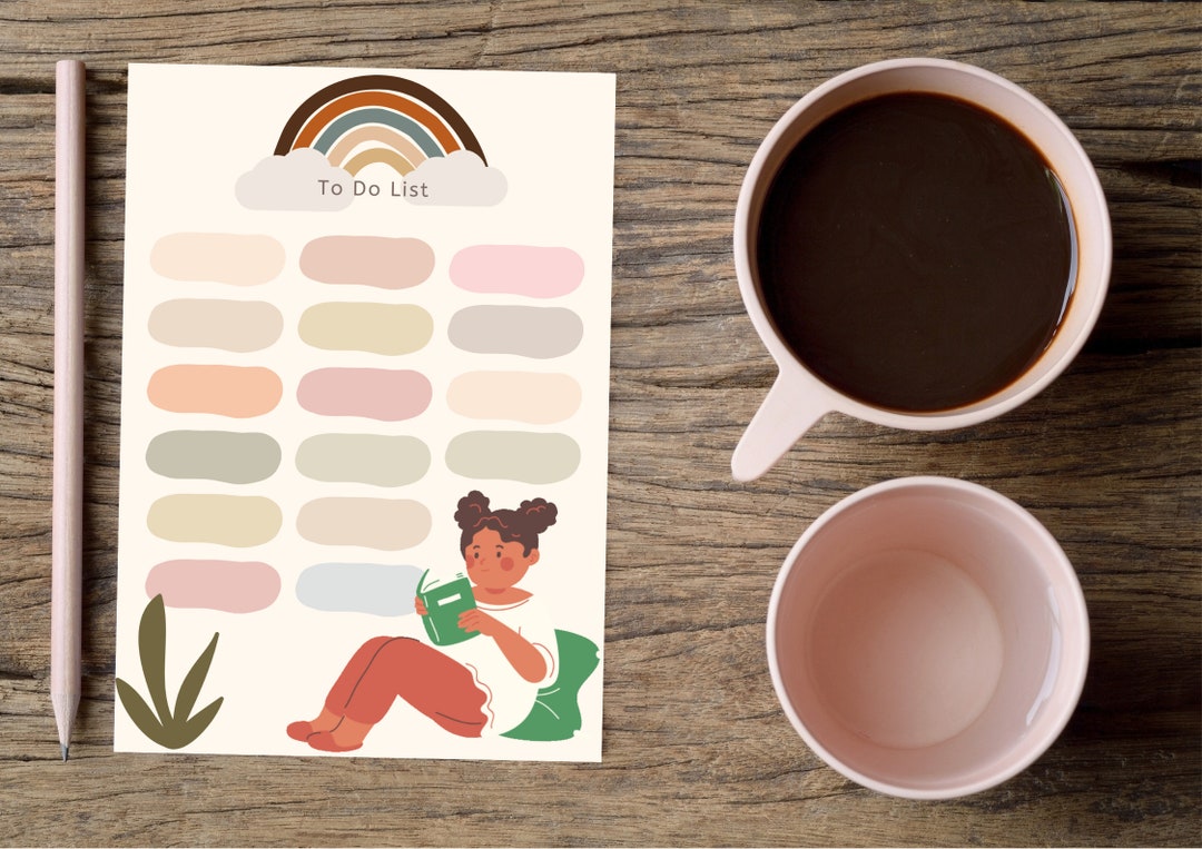 Colorful to Do List - Etsy