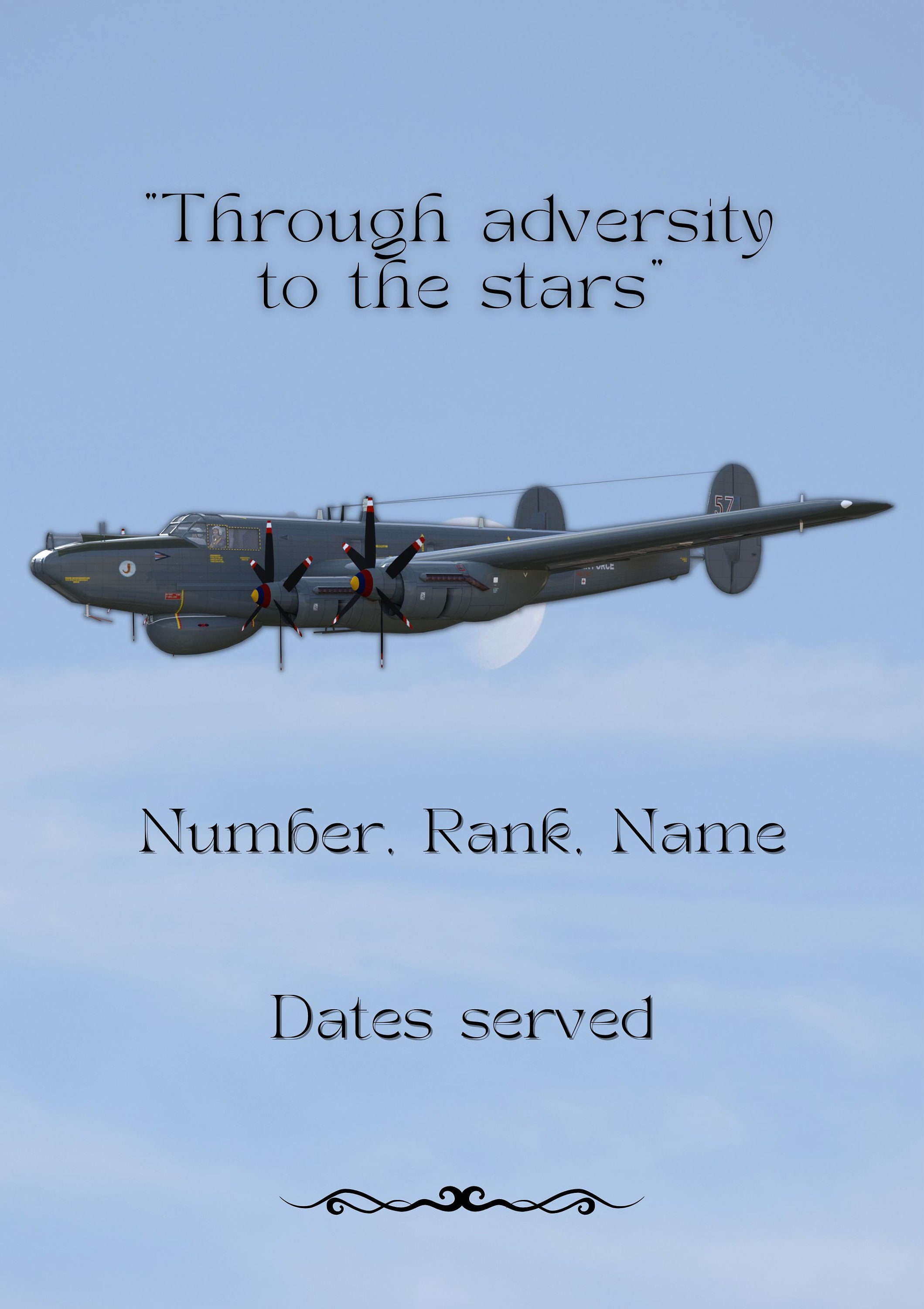 RAF Royal Air Force WRAF Forces Personalised Customisable Editable Art ...