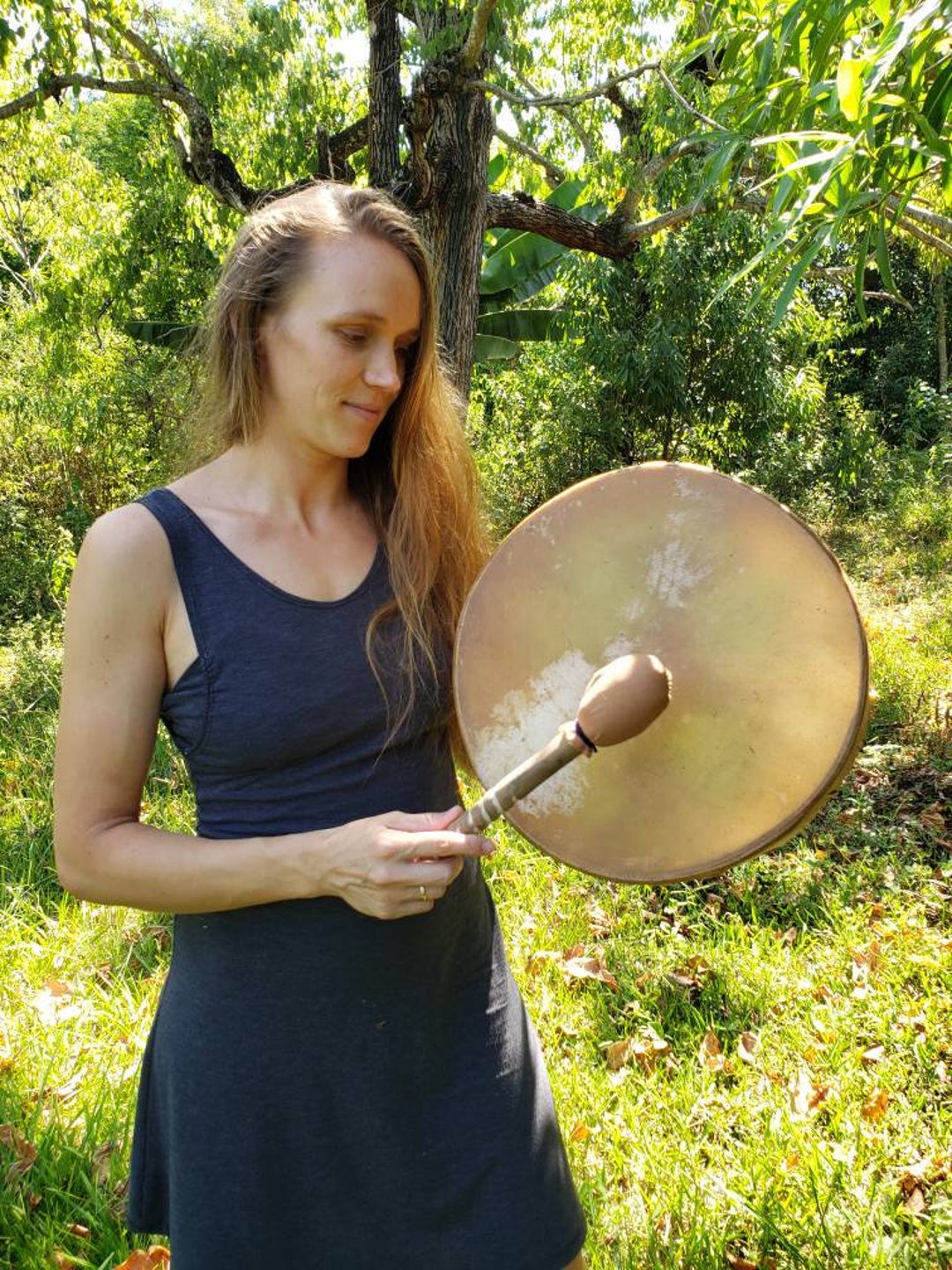 Tambor Chamánico, Tambor De Meditación, Tambor Ceremonial With Batidor ...