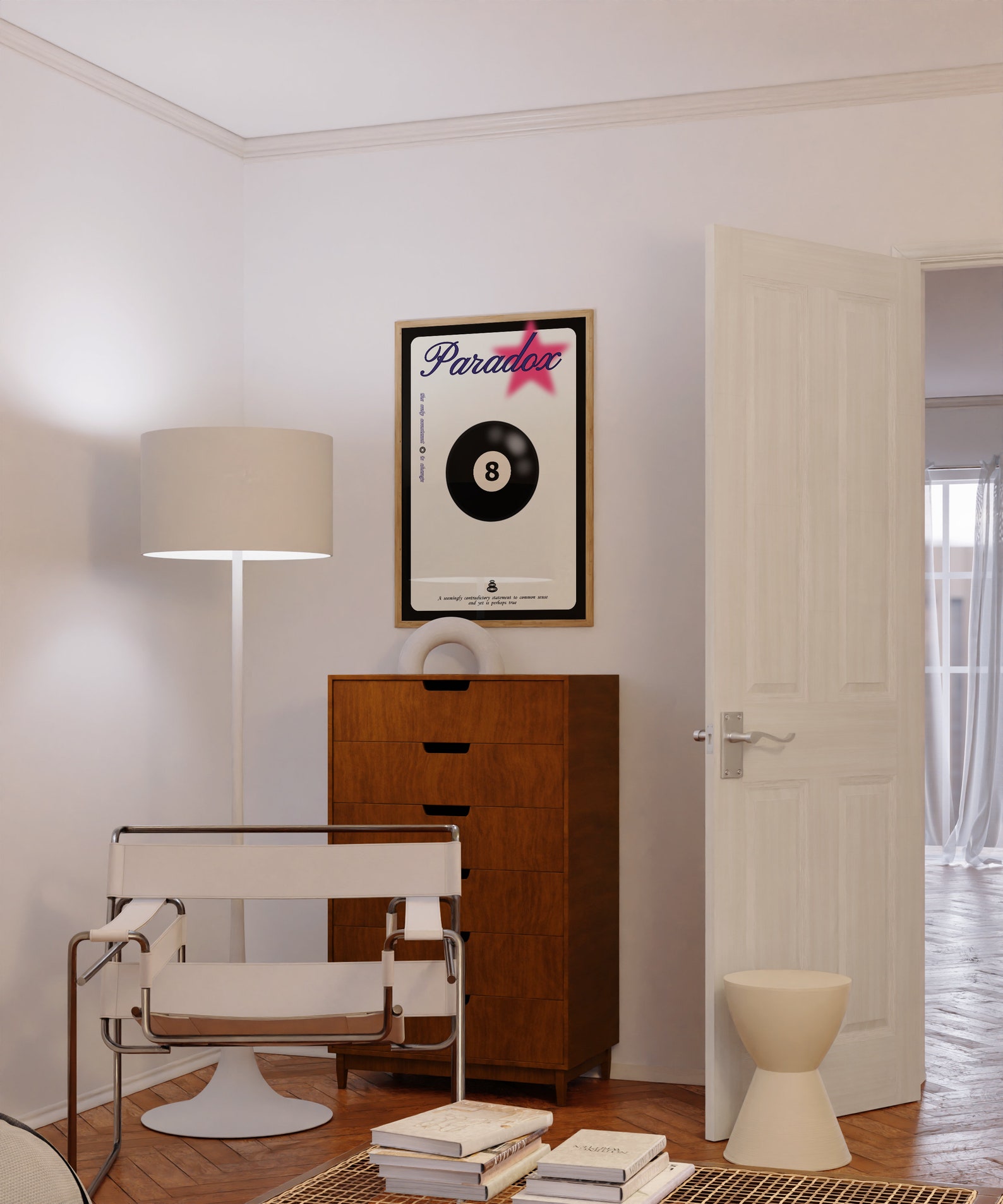 Aesthetic Trendy Retro Eight Ball Wall Art | 8 Ball Poster | Lucky ...