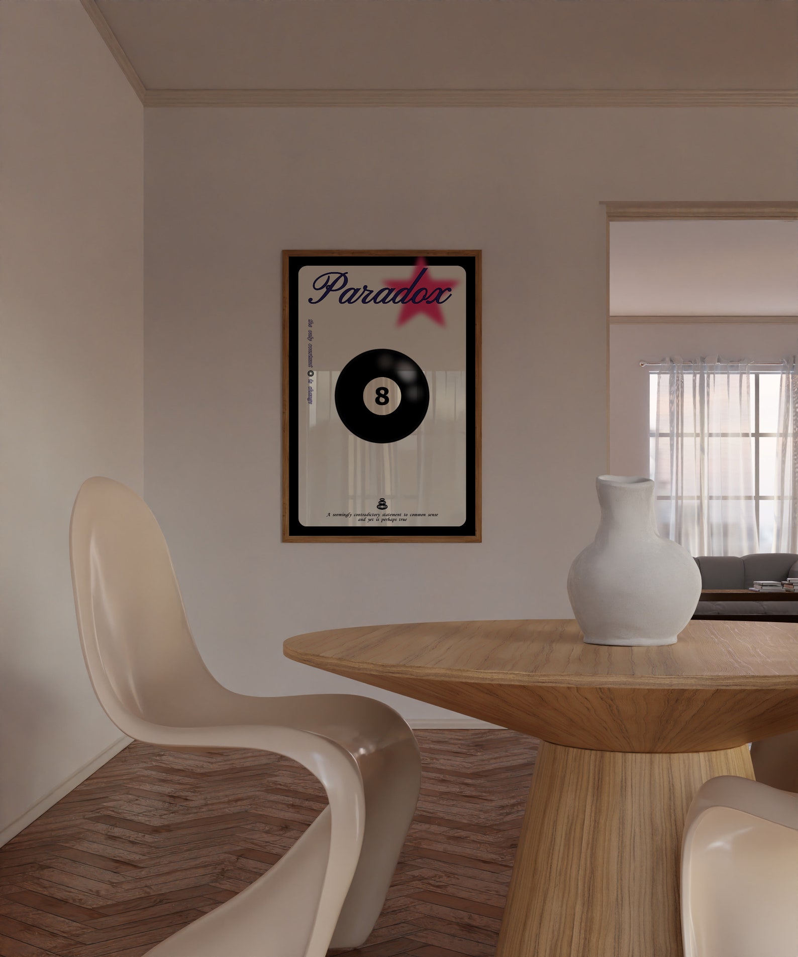 Aesthetic Trendy Retro Eight Ball Wall Art | 8 Ball Poster | Lucky ...