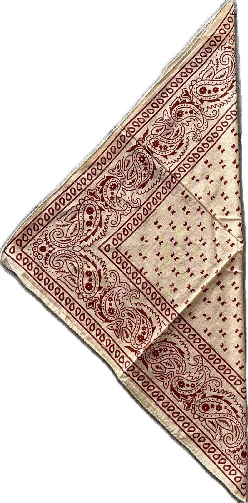 Hand Block Print Cotton Bandana: Bohemian Neck Scarf - Etsy