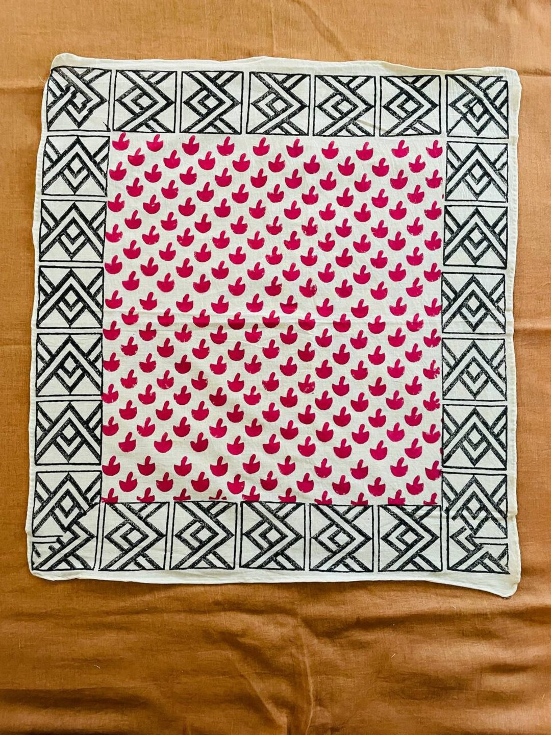 Boho Floral Print Cotton Bandana: Vintage Style Headscarf - Etsy