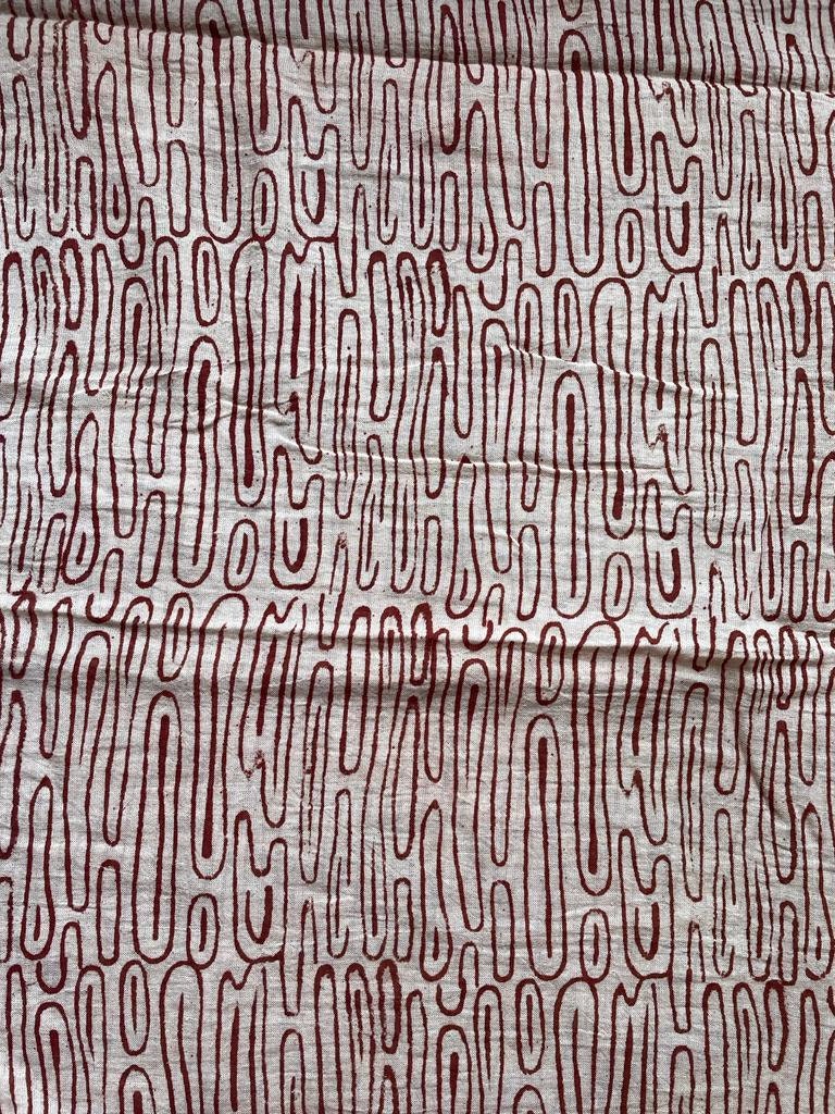 Hand Block Print Cotton Fabric: Upholstery Fabric by the Metre - Etsy