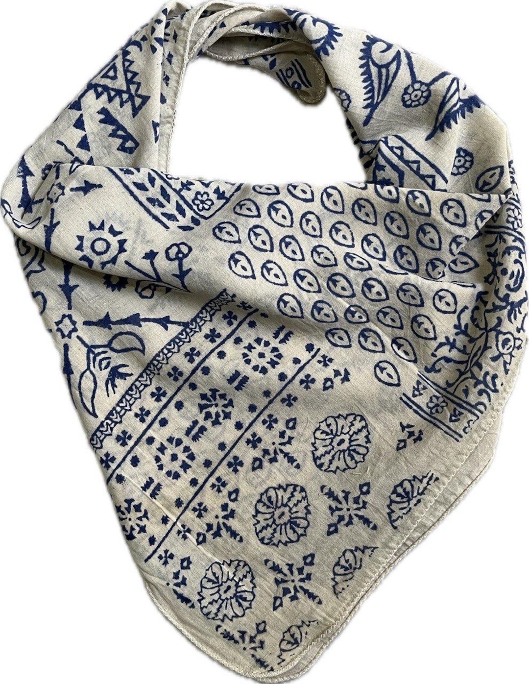 Organic Handcrafte Bandana, Handmade Hand Block Print Super Soft Cotton ...